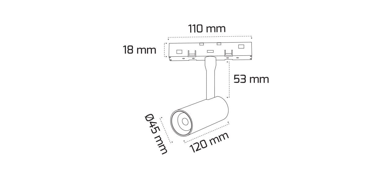 Goya 10 W Magnet Ray Spot Armatür Aydınlatma 12CM GY 2053-10