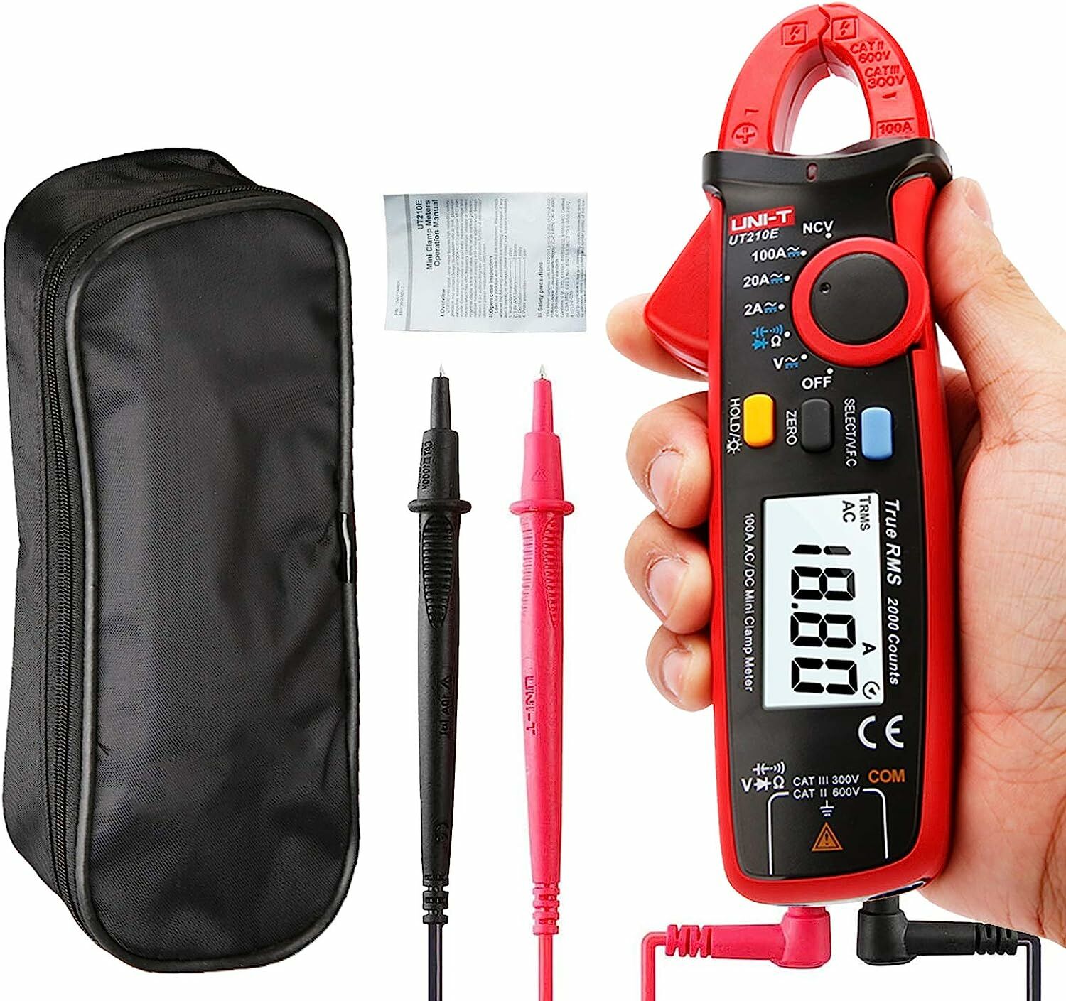 Unit Ut210E 600V 100A Mini Dijital Pensampermetre
