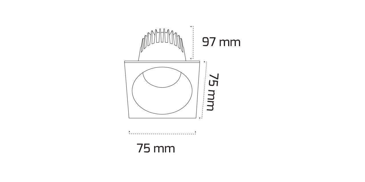 Goya 14 Watt Kare Samsung Ledli Spot Armatür GY 1731-14