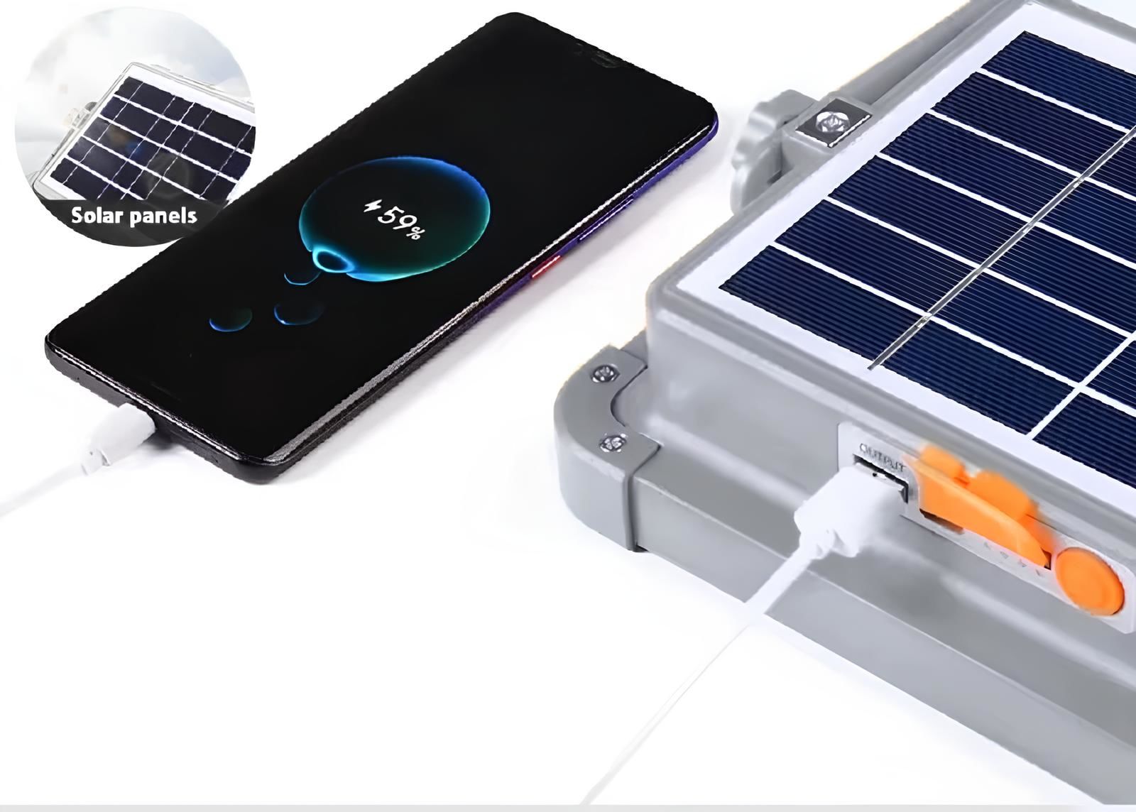 Cata 200W Solar Şarjlı Portatif Taşınabilir Led Projektör Aydınlatma CT ...